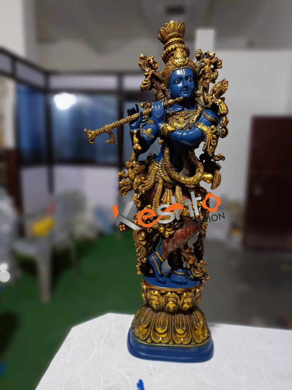 75cm Krishna Brass Large Statue Krishna Brass Large - Etsy