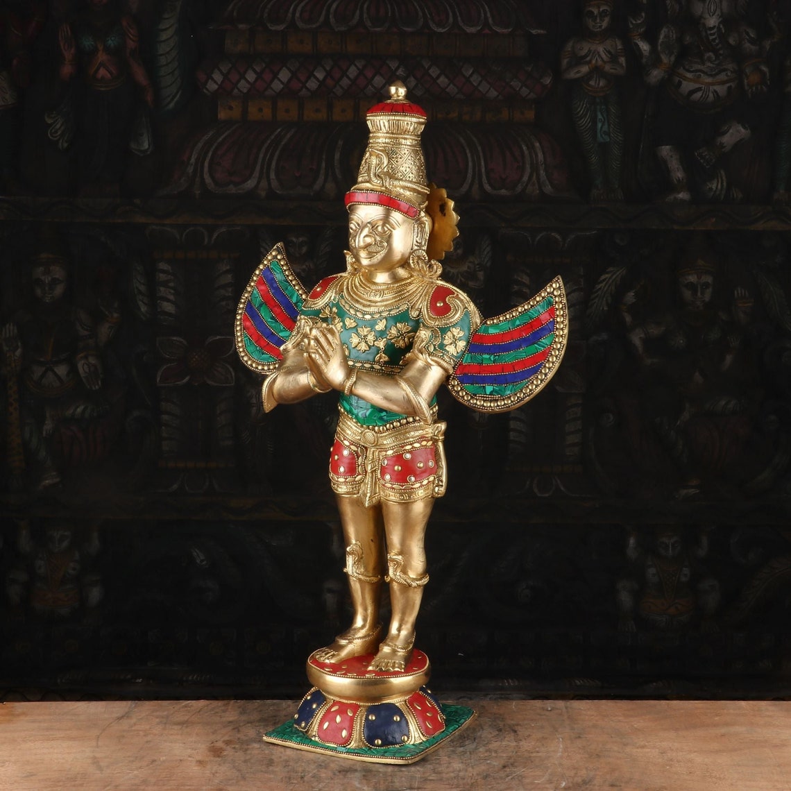 Brass Brown Garuda Idol Statue Vishnu's Vehicle Eagle Bird - Etsy