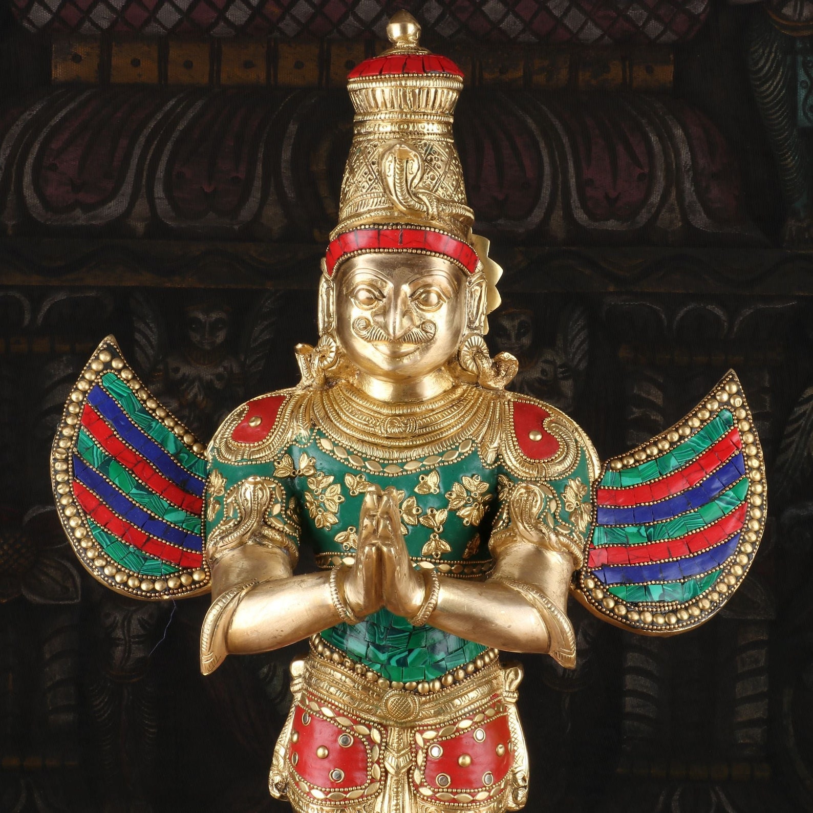 Brass Brown Garuda Idol Statue Vishnu's Vehicle Eagle Bird - Etsy