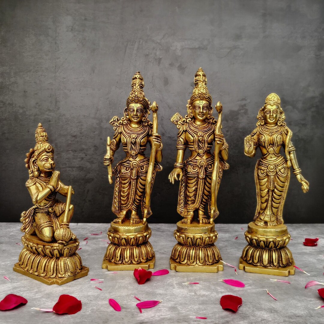 Ram Darbar Brass Statue/idol Indian Brass Art Brass God - Etsy