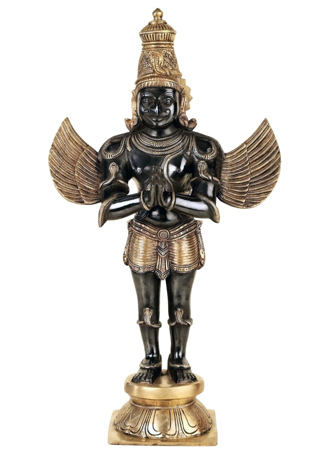 Brass Black Garuda Idol Statue Vishnu's Vehicle Eagle Bird - Etsy