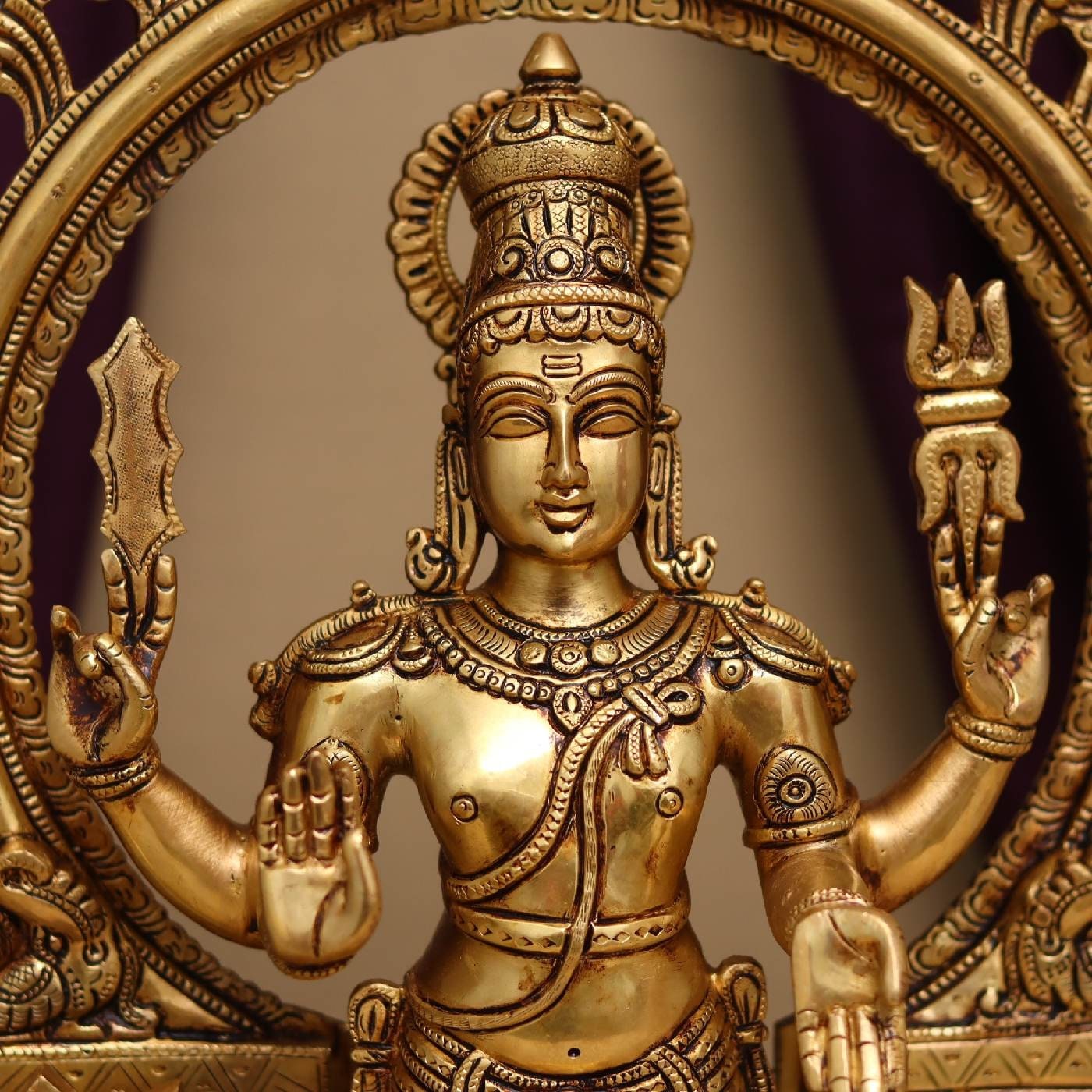 Big Lord Murugan Kartikeya Murugana Kumaraswamy Karthikeya Brass With ...