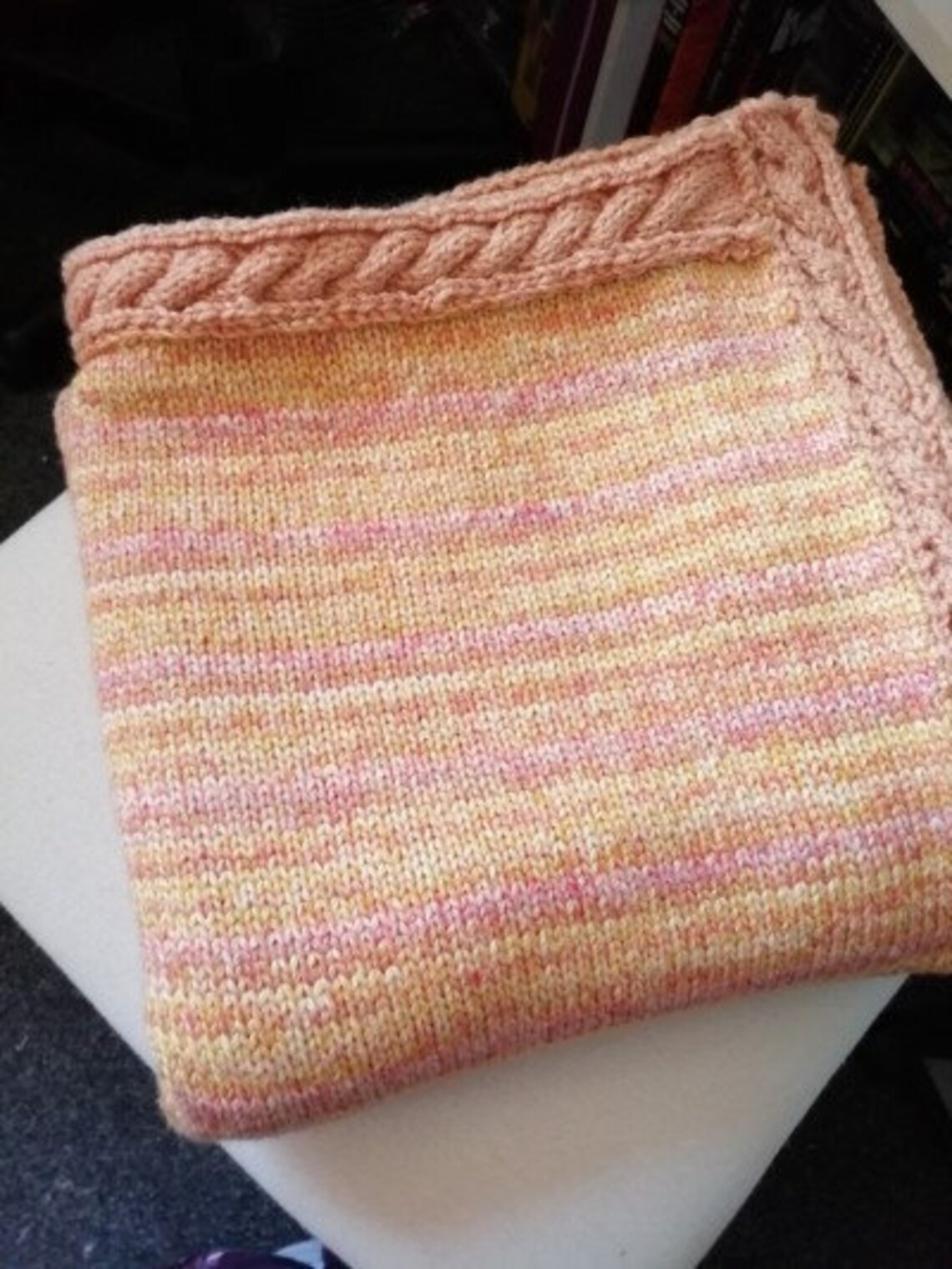 Cable Bordered Ruana Knitting Pattern - Etsy