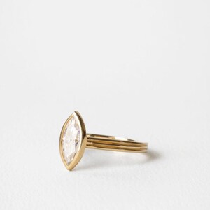 14k Gold Engagement Ring Set, Channel Set With Sparkling Round Stones ...