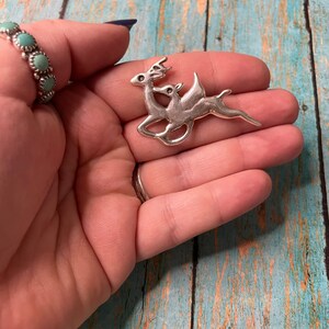 Navajo Sterling Silver Deer Pin Signed - Etsy