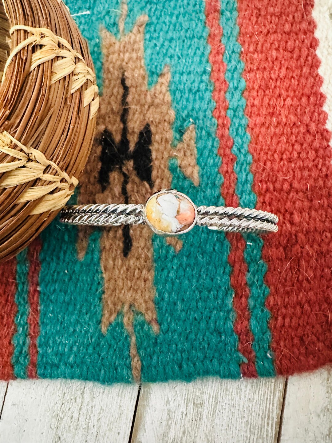 Navajo Sterling Silver & Spice Cuff Bracelet - Etsy