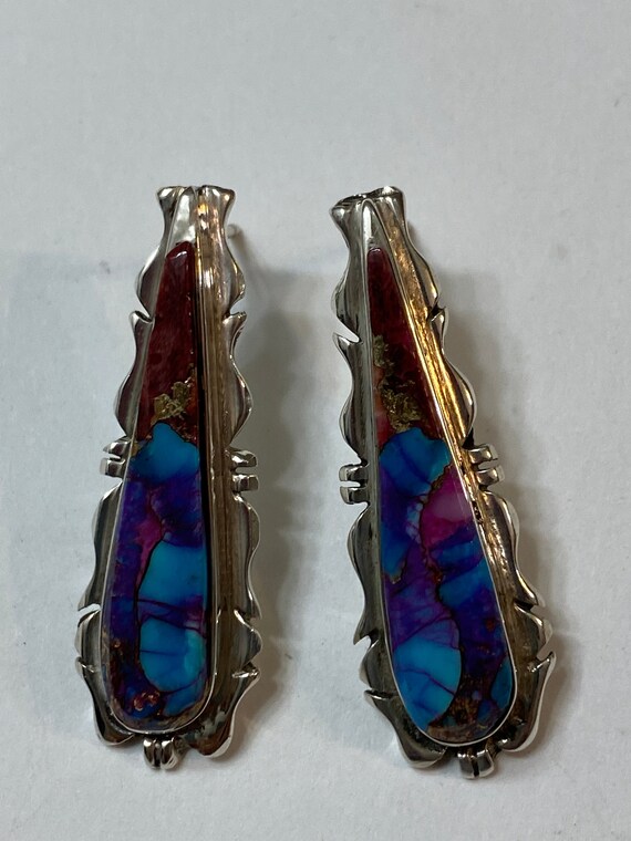 Navajo Pink Dream Mojave & Sterling Silver Jagged Edg… - Gem