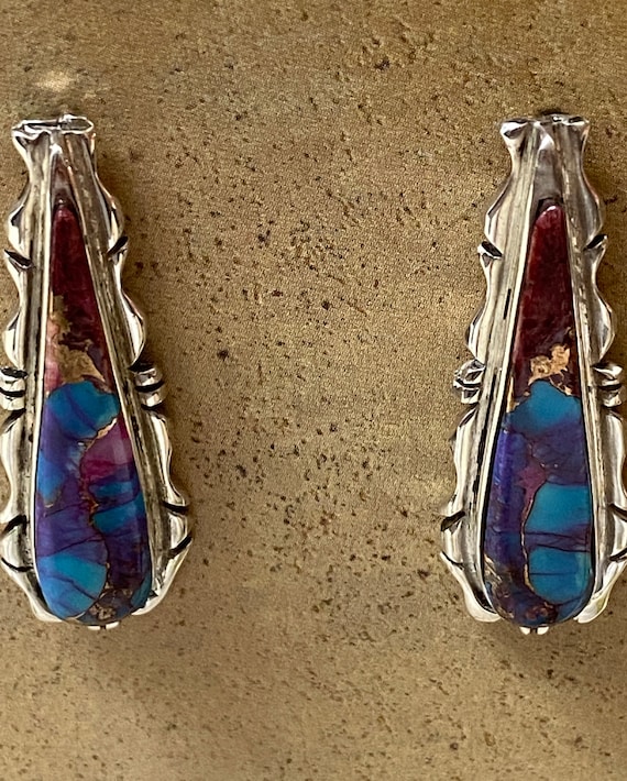 Navajo Pink Dream Mojave & Sterling Silver Jagged Edg… - Gem