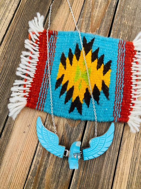Sterling Silver Navajo Eagle Gem