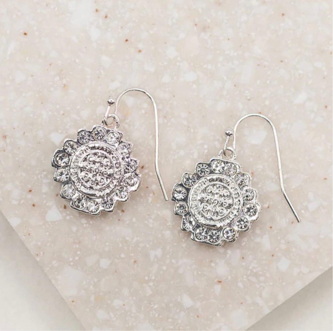 Blessed Brilliance Trinity Crystal Drop Earrings - Etsy