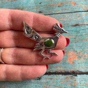 Navajo Sterling Silver Thunderbird Pin Signed - Etsy