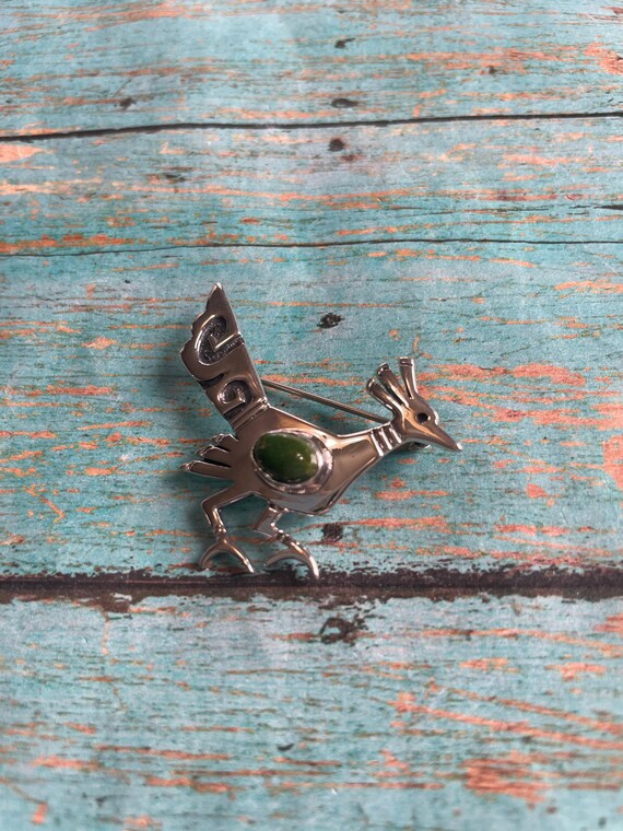hugest navajo sterling roadrunner - Gem
