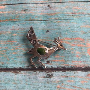 Navajo Sterling Silver Thunderbird Pin Signed - Etsy