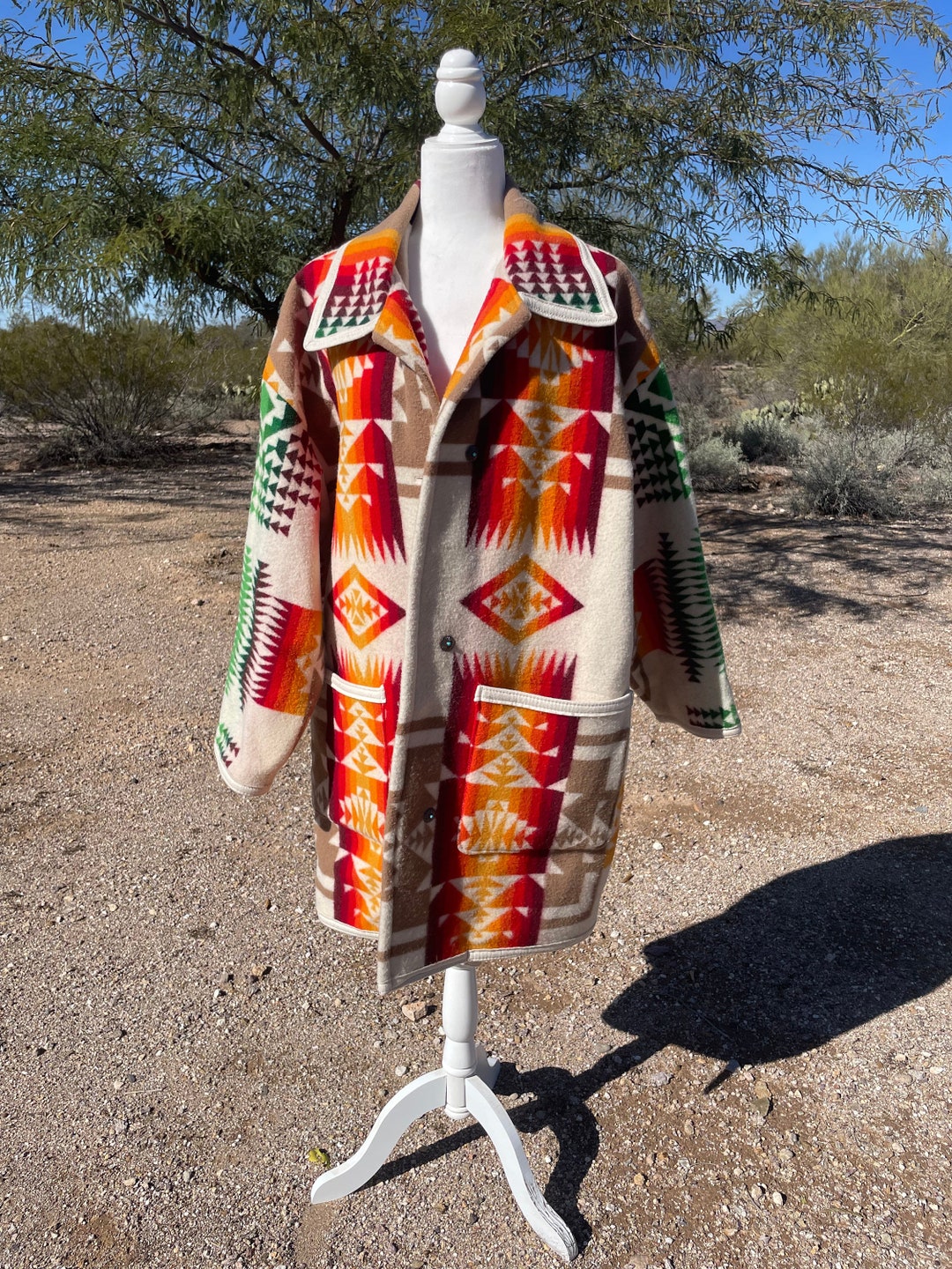 Vintage Pendleton Multi Color Coat ONE SIZE - Etsy