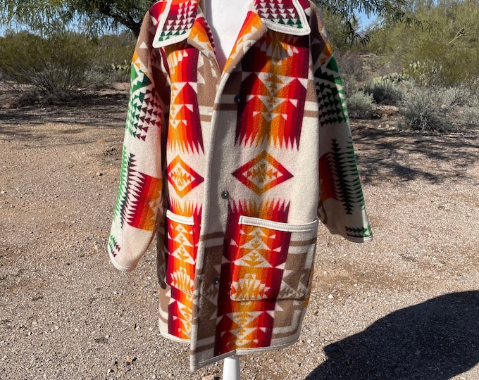 Vintage Pendleton Multi Color Coat ONE SIZE - Etsy