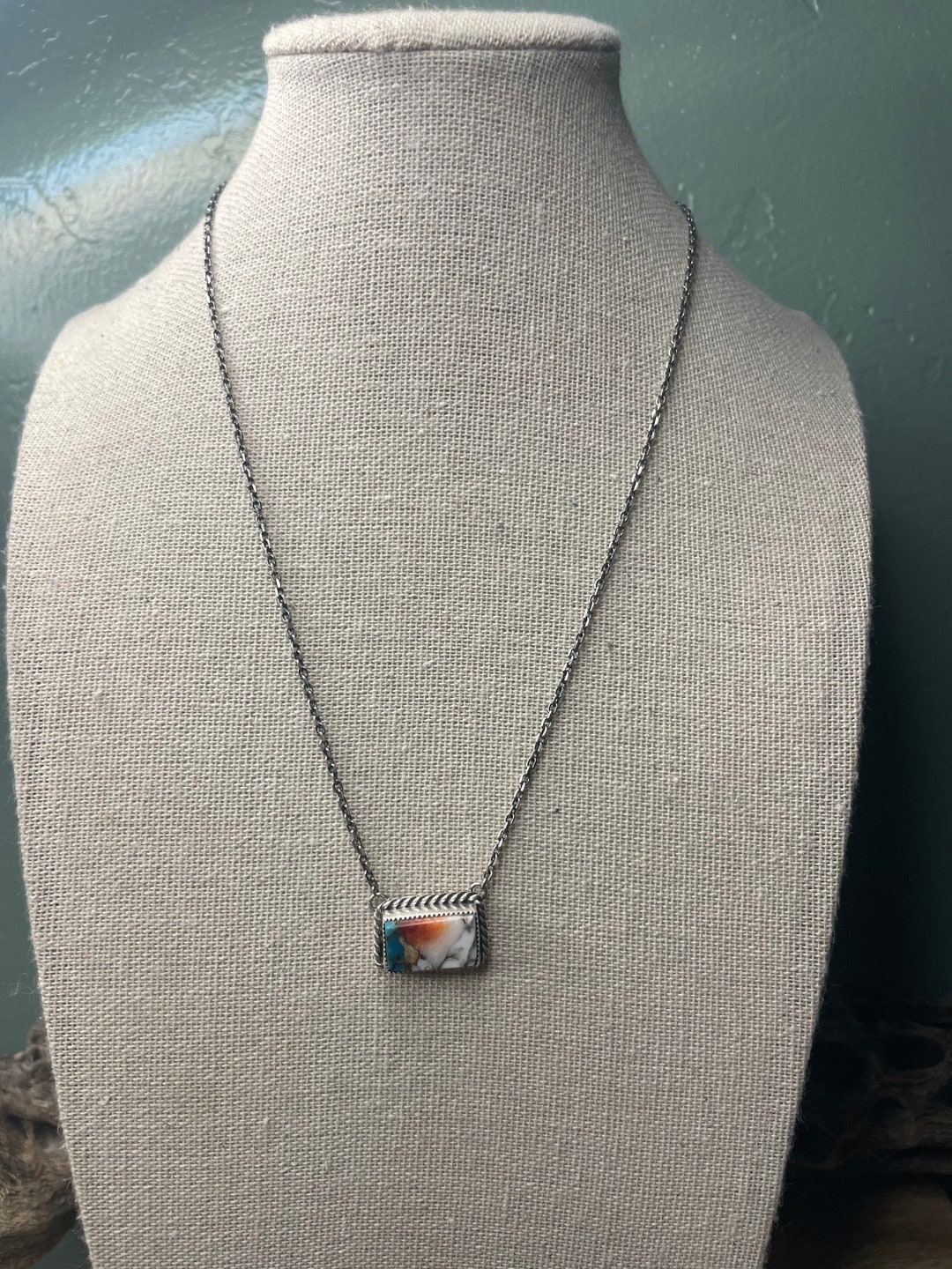 Navajo Sterling Silver Spice Bar Necklace Signed & Stamped - Etsy
