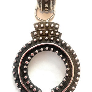 Navajo Sterling Silver Ball Cast Naja by Delbert Arviso - Etsy