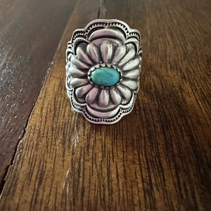 Beautiful Concho Handmade Turquoise and Sterling Silver - Etsy