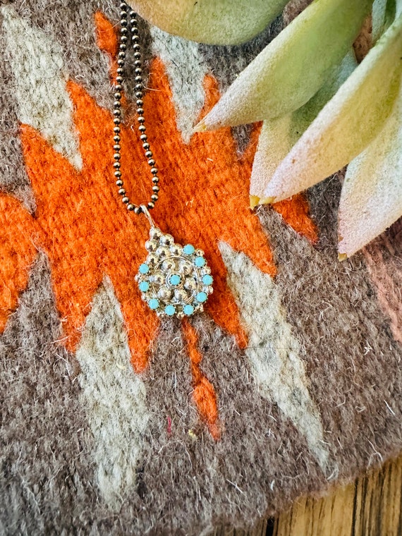 Turquoise, Zuni, Petit Point, jewelry - Gem