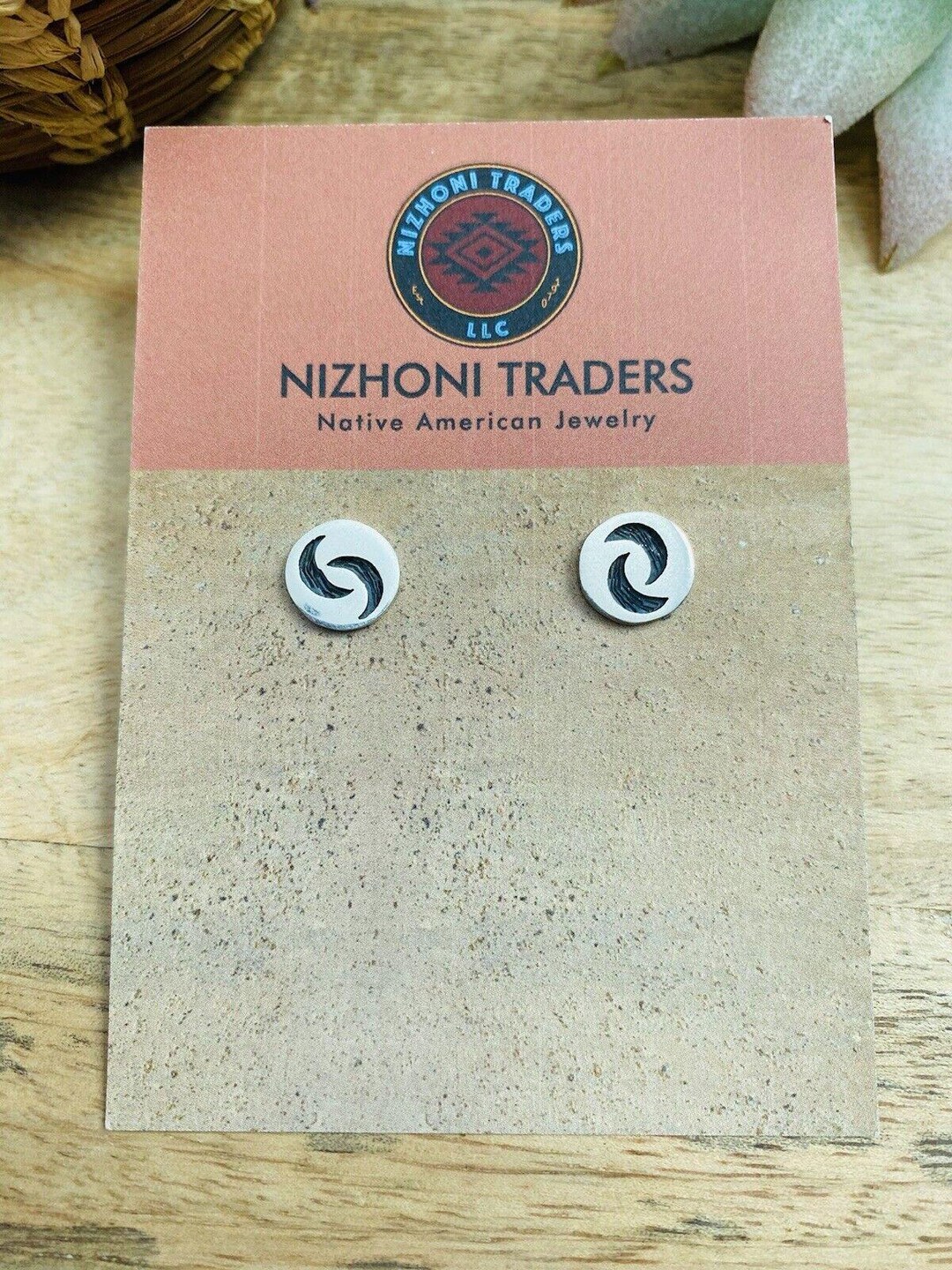 Hopi Overlaid Sterling Silver Moon Stud Earrings - Etsy