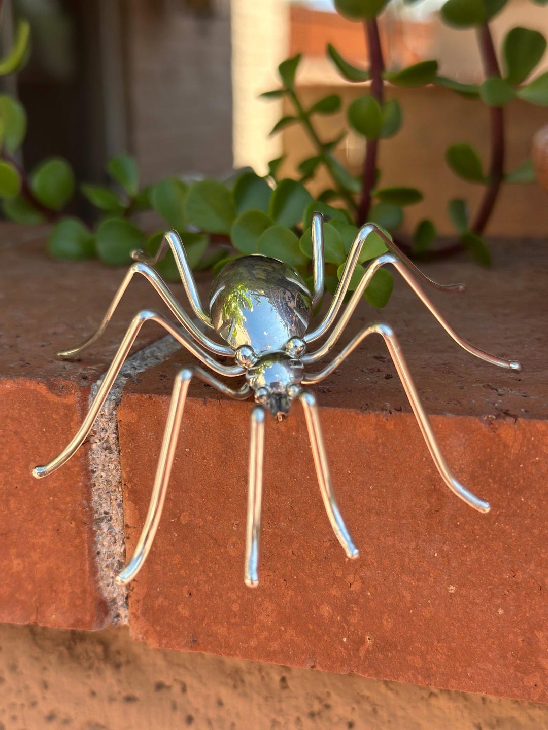 Handcrafted Sterling Silver Spider Brooch - Etsy