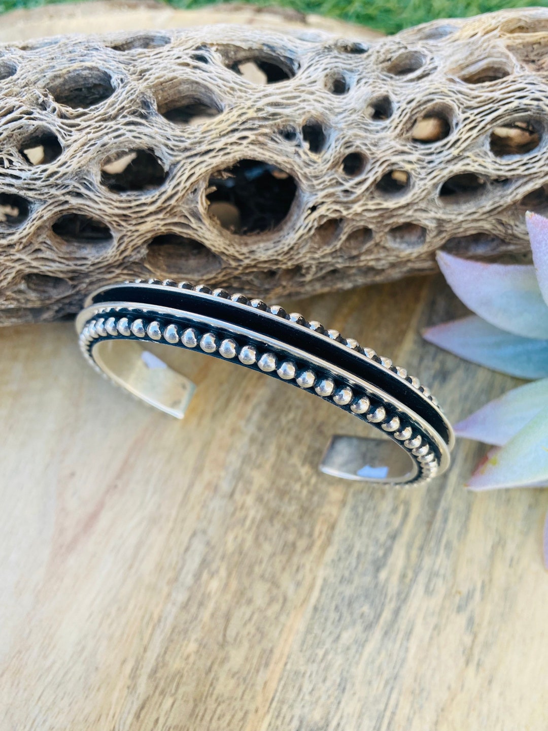 Navajo Hand Crafted Sterling Silver Cuff Bracelet by Tom Hawk - Etsy