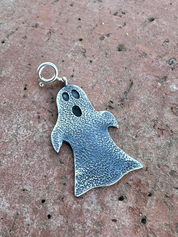 Halloween Collection Sterling Silver Ghost Charm - Gem