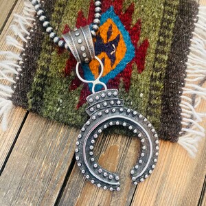 Navajo Sterling Silver Ball Cast Naja by Delbert Arviso - Etsy