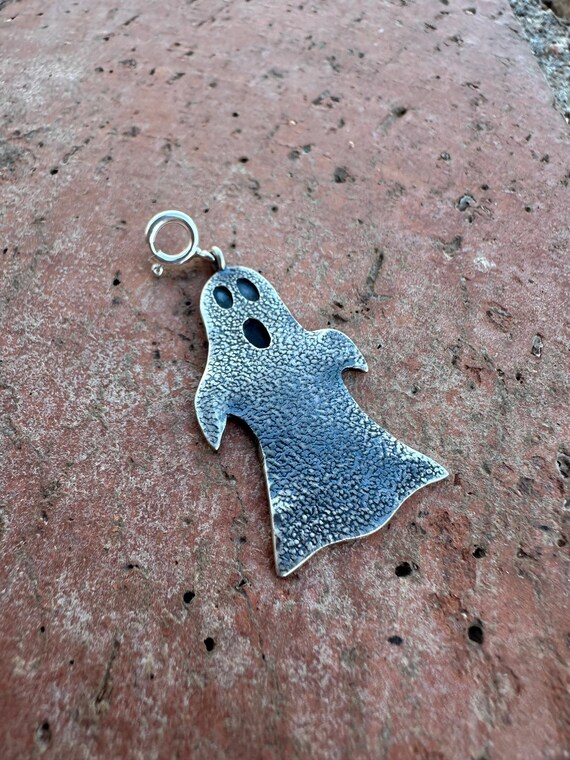 Halloween Collection Sterling Silver Ghost Charm - Gem