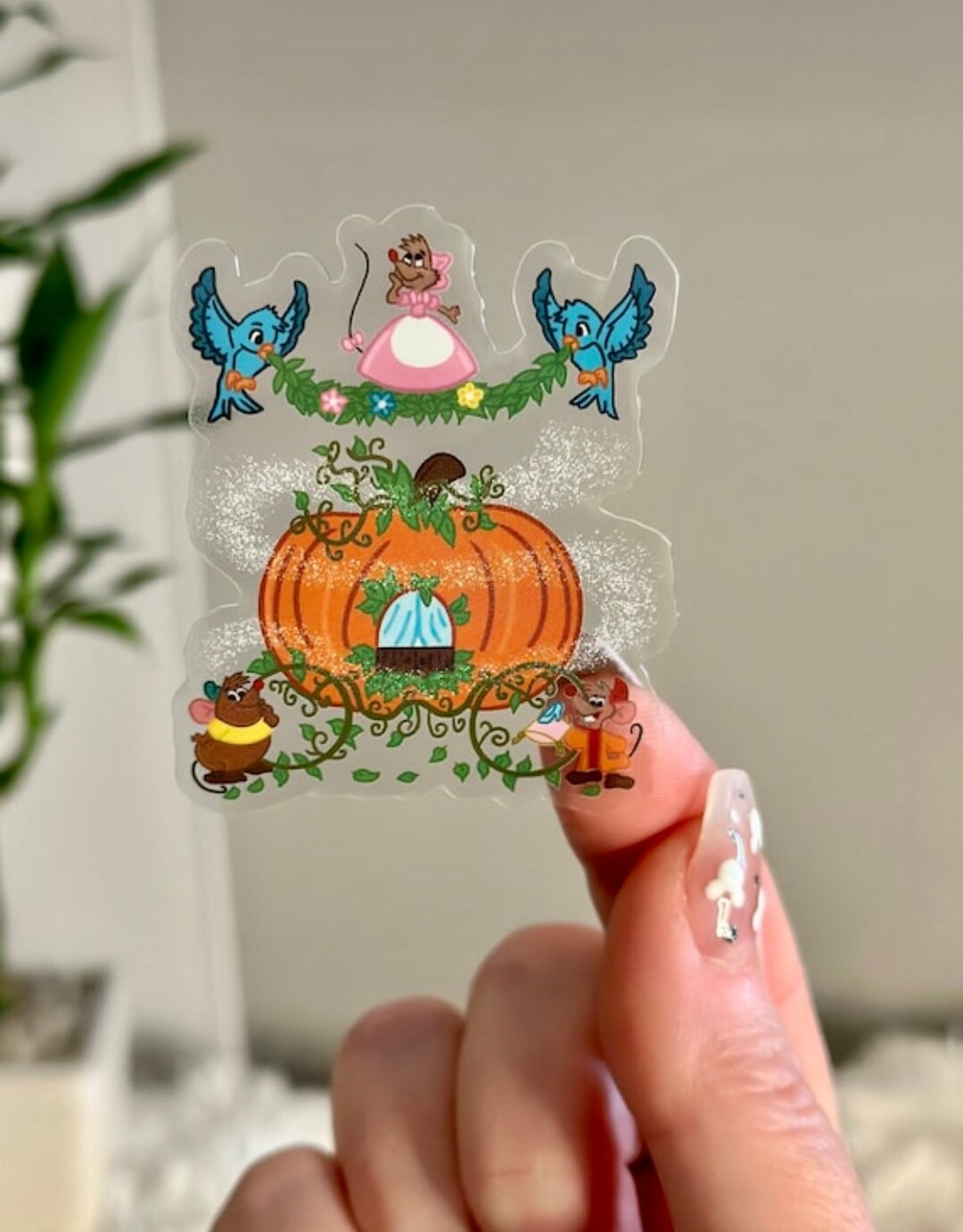 Cinderella Sticker/ Pumpkin Carriage Sticker / Cinderella Mice / Disney ...