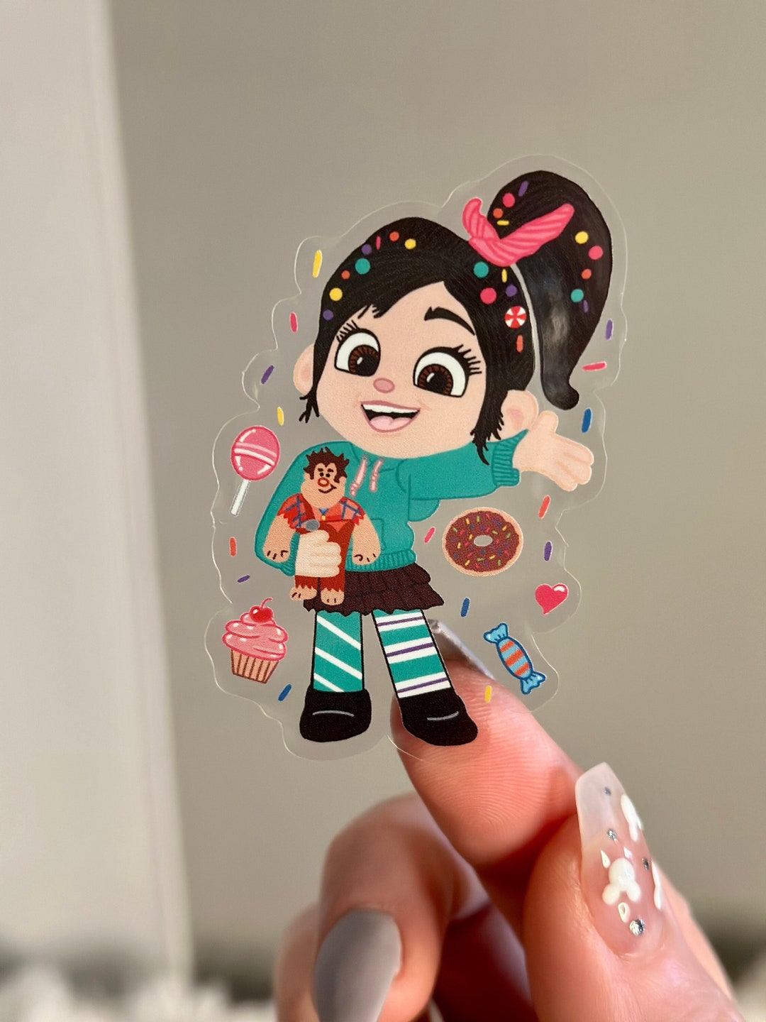 Vanellope Von Schweetz With Ralph Plushie Sticker / Wreck It Ralph ...