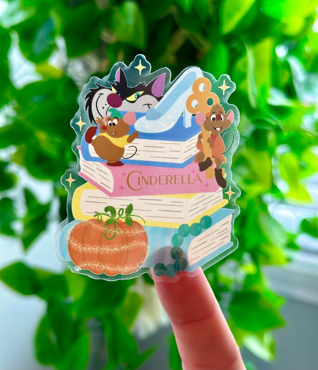 Cinderella Sticker / Lucifer / Gus and Jaq / Book Lover Theme Laptop ...