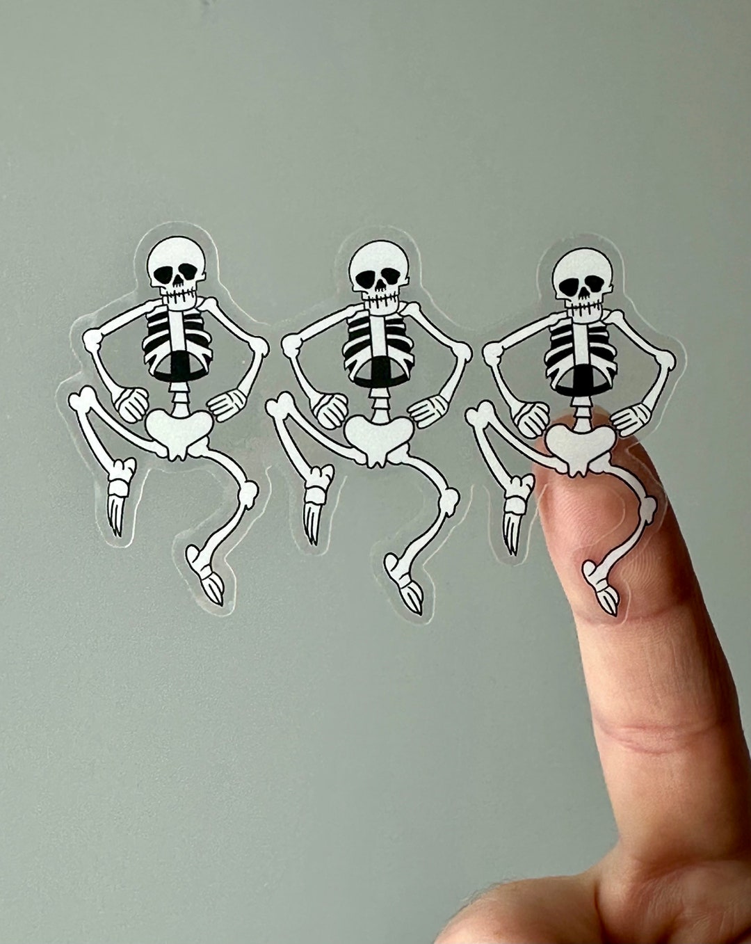 Dancing Skeletons Sticker / Halloween Sticker / Spooky Silly Symphony ...