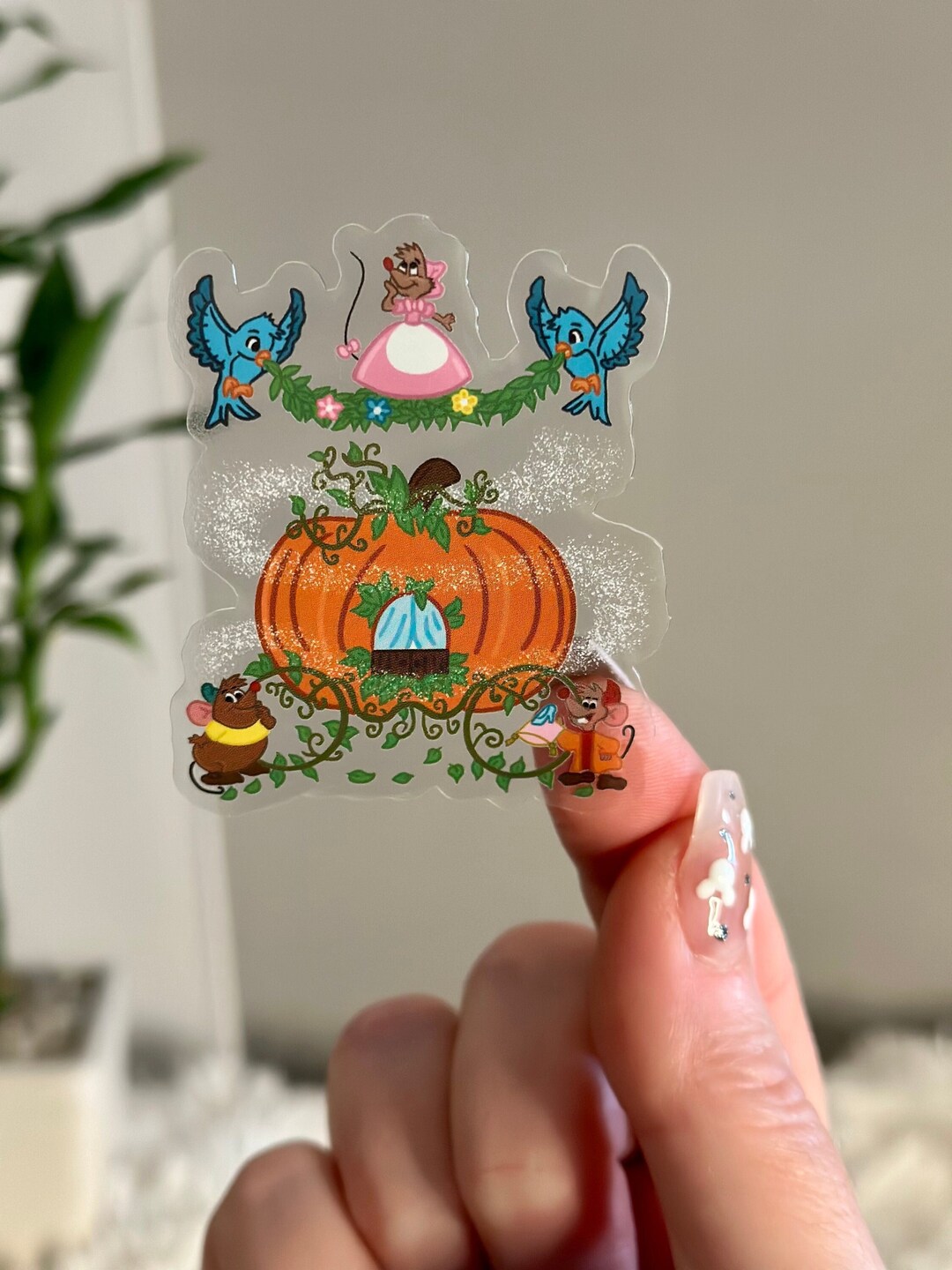 Cinderella Sticker/ Pumpkin Carriage Sticker / Cinderella Mice - Etsy