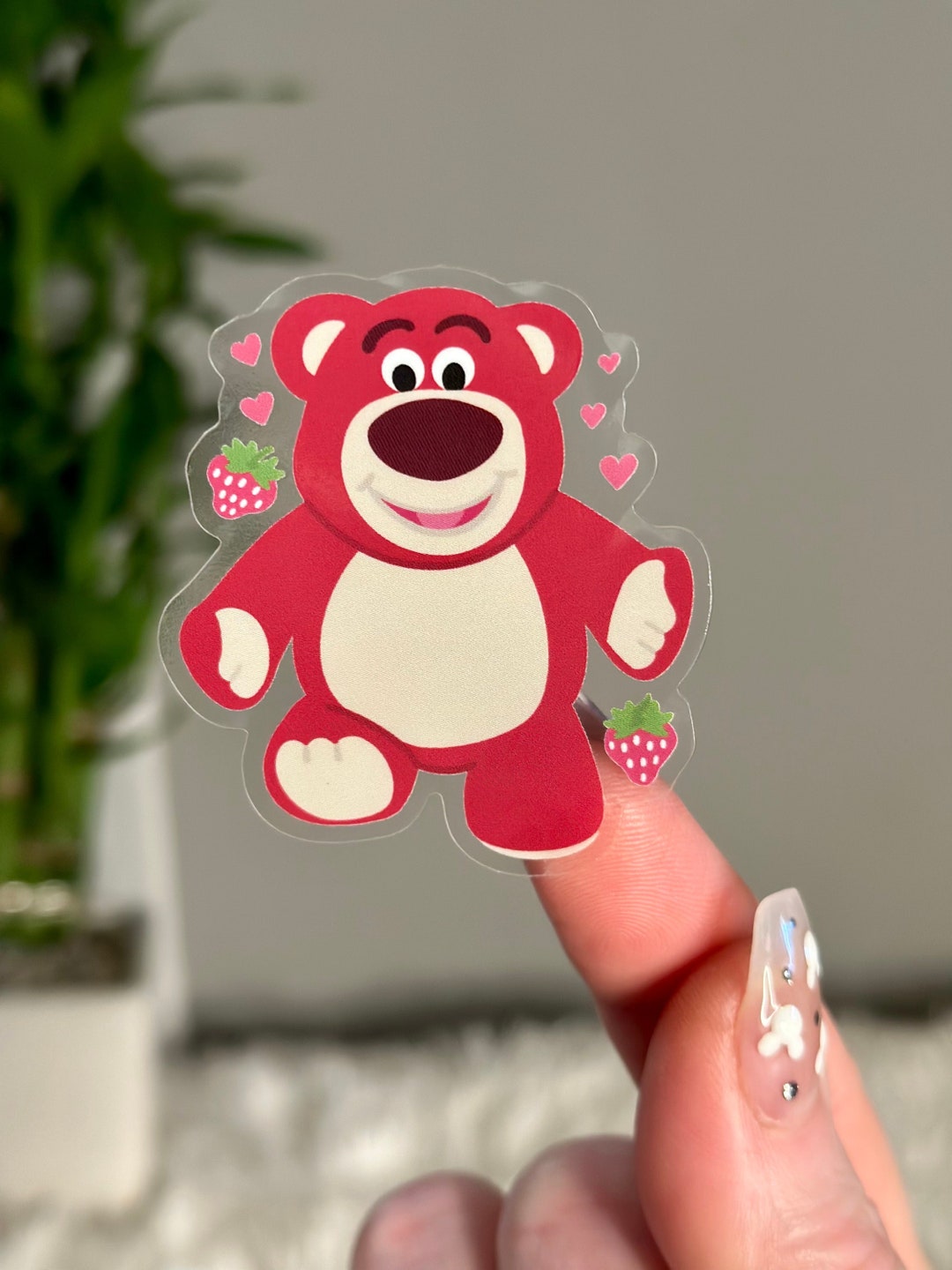 Lotso Sticker / Toy Story Tumbler Sticker / Clear Transparent Sticker ...