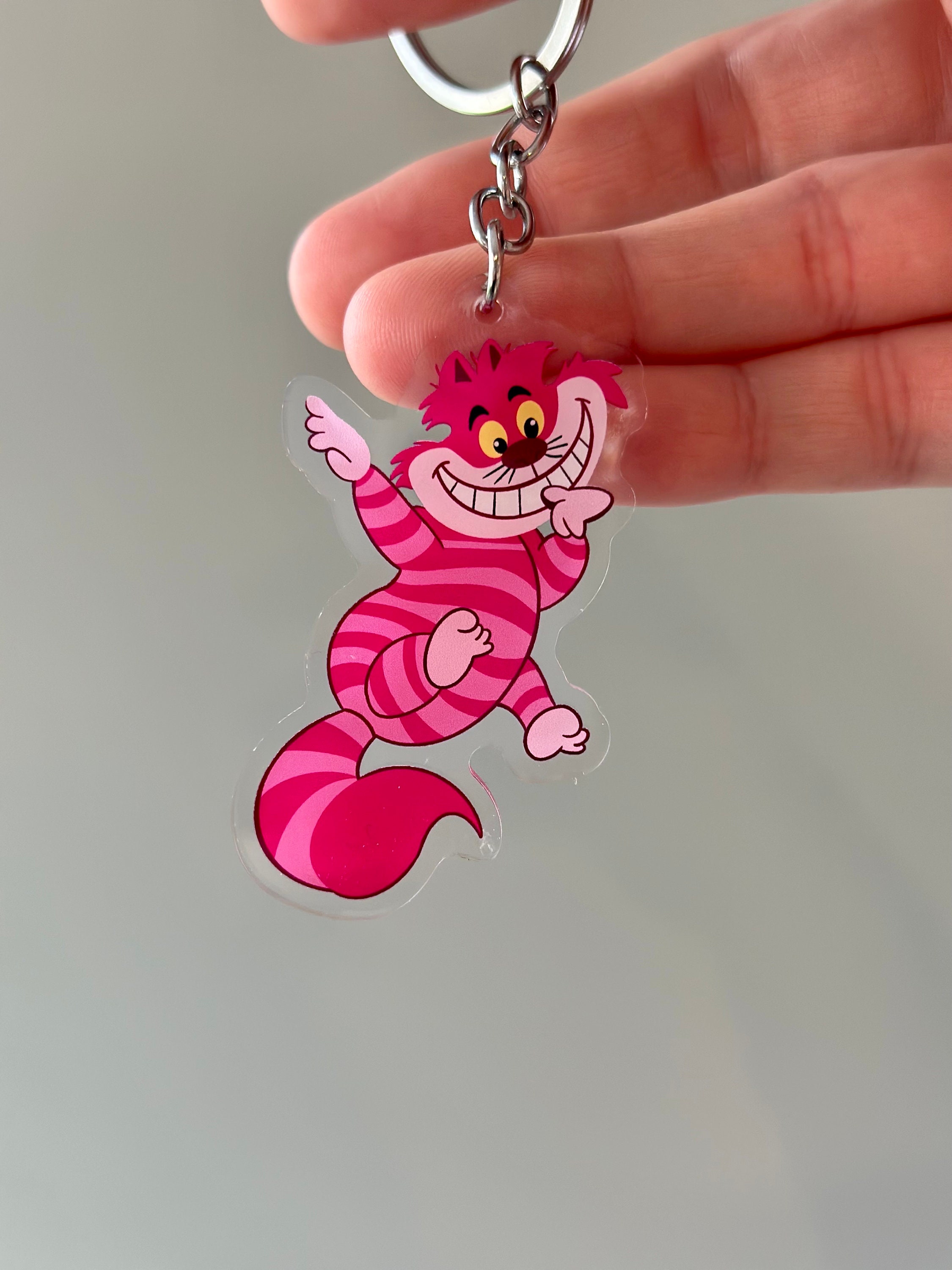 Cheshire Cat Acrylic Keychain / Alice in Wonderland Keychain/ Disney ...