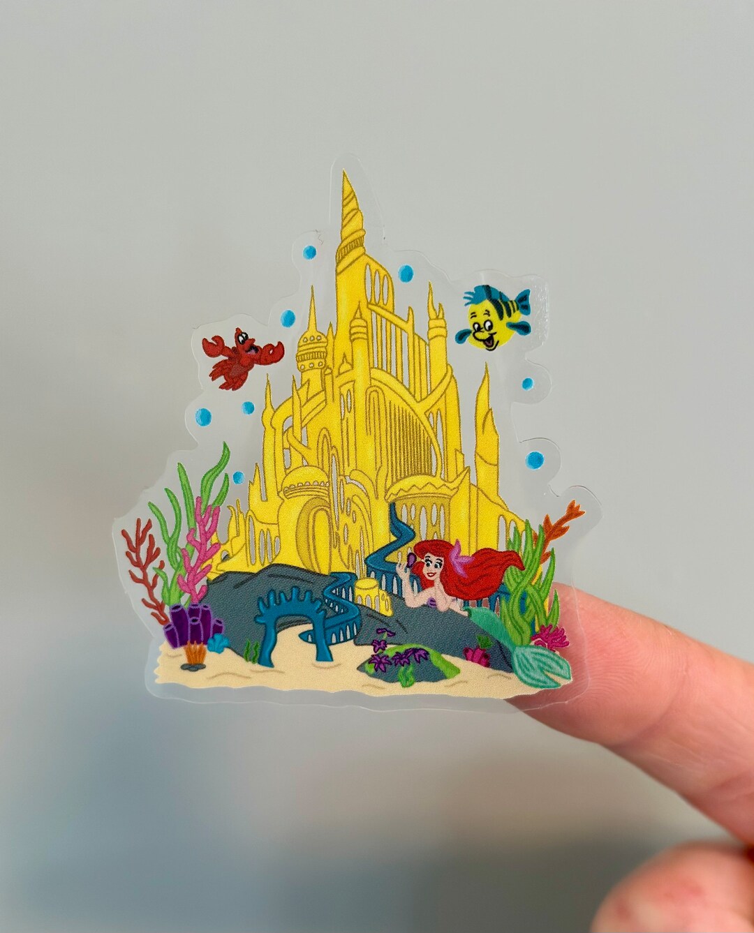 Little Mermaid Sticker / Ariel Castle Sticker / Disney - Etsy