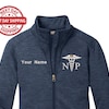 Nurse Practitioner Custom Embroidery Female Jacket. Female NP Fleece ...