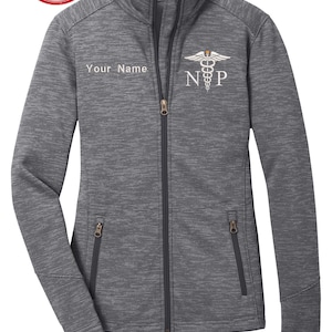 Nurse Practitioner Custom Embroidery Female Jacket. Female NP Fleece ...