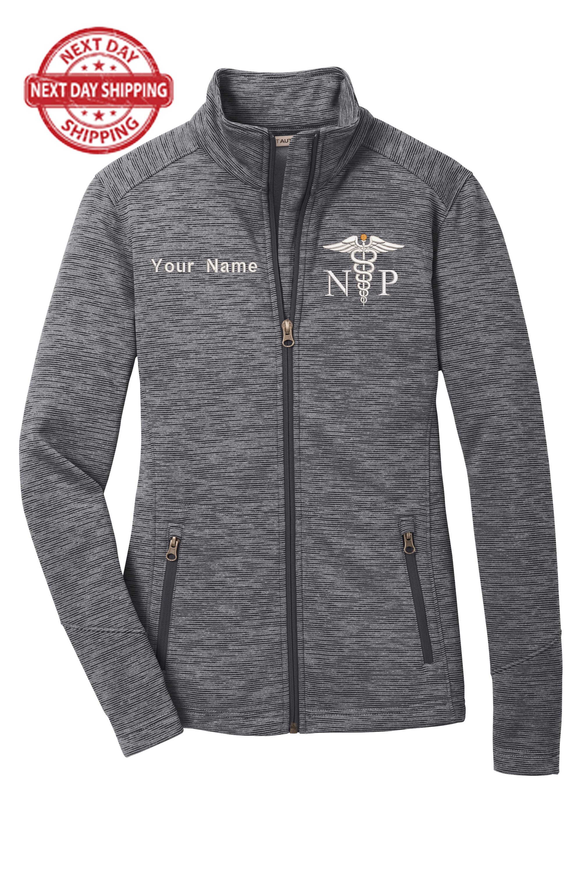 Nurse Practitioner Custom Embroidery Female Jacket. Female NP Fleece ...