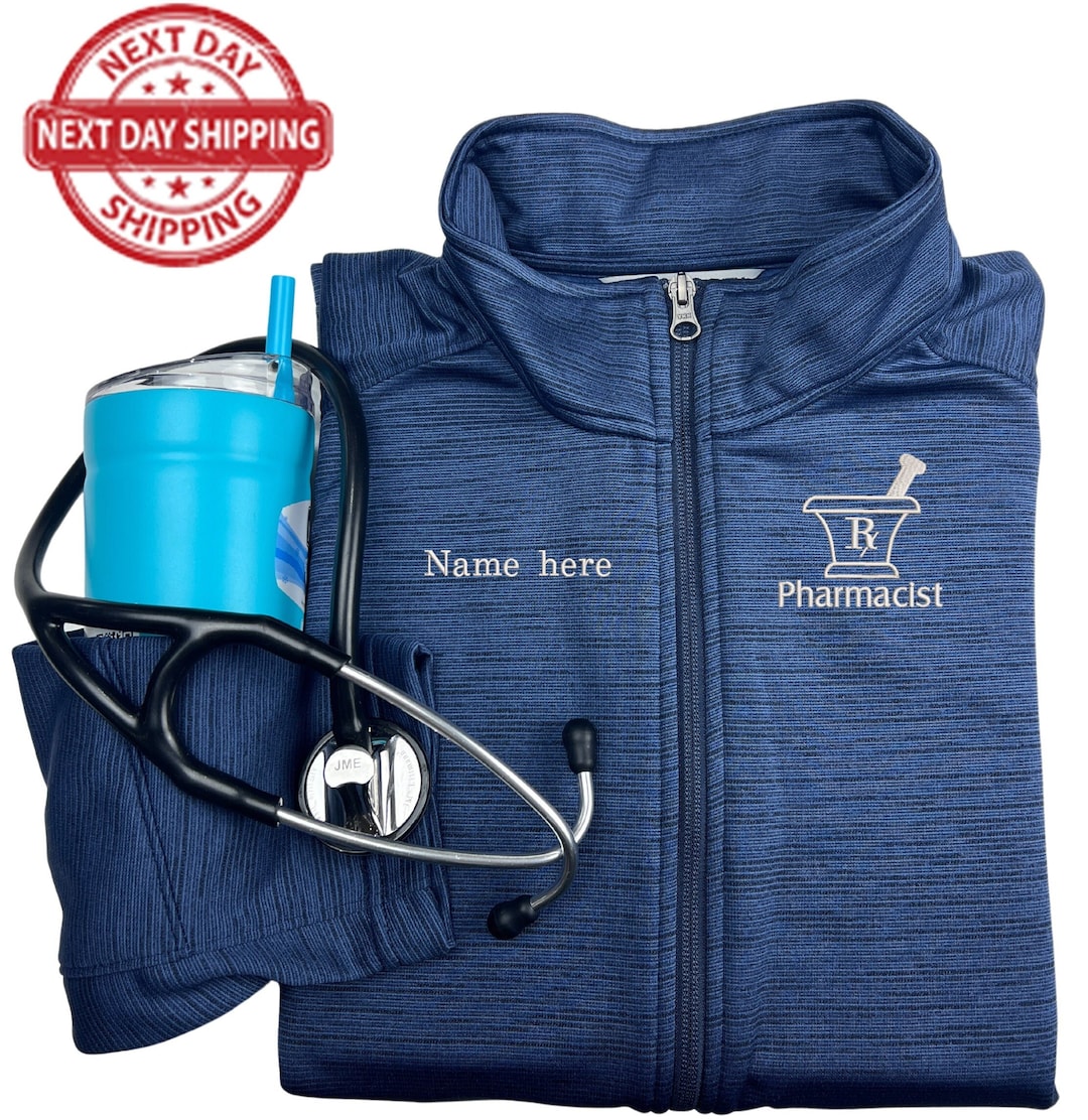 Personalized Pharmacy Gift, Custom Embroidery Fenale Pharmacist Jacket ...