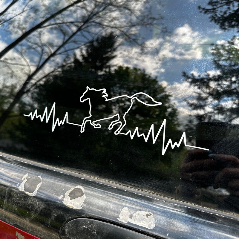 Heartbeat Decal - Etsy