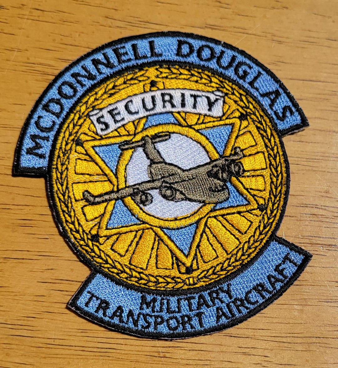 Vintage Mcdonnell Douglas Military Transport Aircraft Security Patch ...