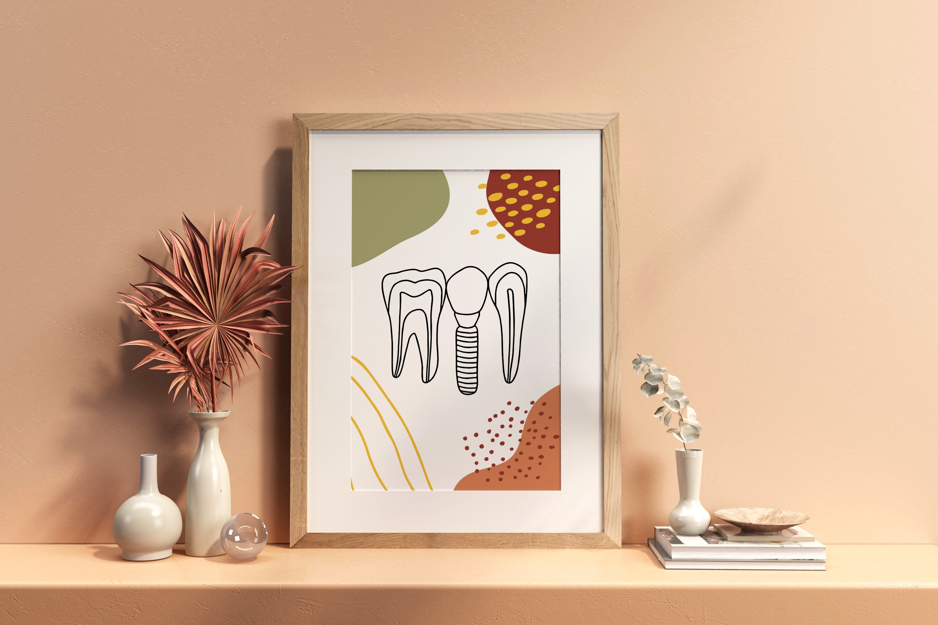 Abstract Dental Art Print Printable Dental Office Decor - Etsy Singapore