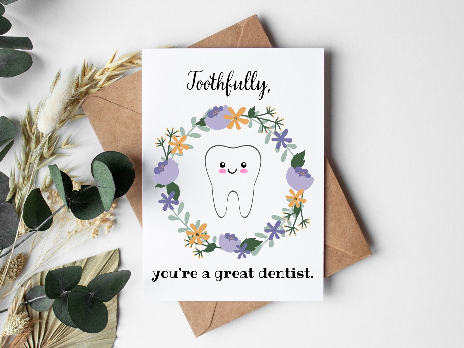 Thank You Card for Dentist, National Dentist Day Card, Dentist ...