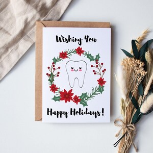 Dental Holiday Card, Printable 5x7 Card for Dental Office Patient ...