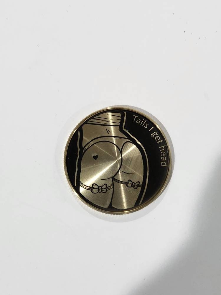 CUSTOM Coin / Custom Engraving Coin / Pendant / Pin Badge / Heads I Get ...