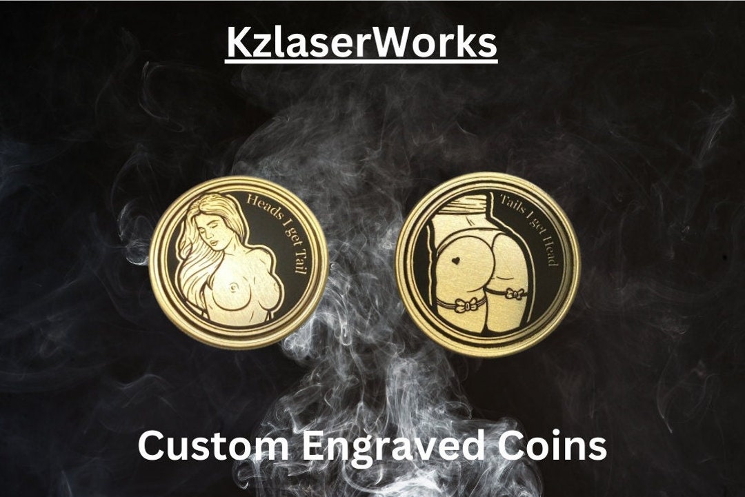 CUSTOM Coin / Custom Engraving Coin / Pendant / Pin Badge / Heads I Get ...