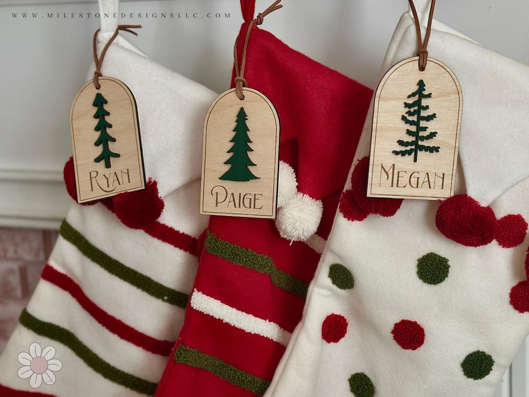 Christmas Stocking Name Tags for Christmas Stockings Name Tags ...