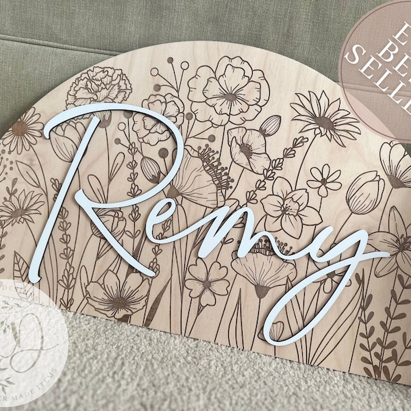 Nursery Name Sign - Etsy